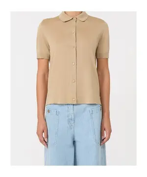 Max Mara Short-sleeved Wool Cardigan