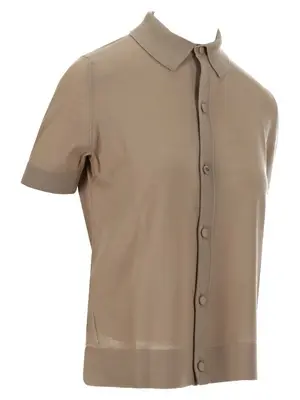 Max Mara Short Sleeve Button Cardigan - Sand