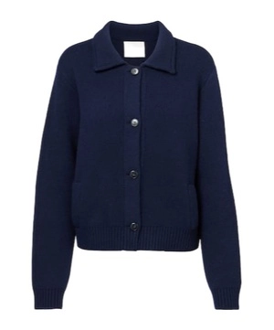 LISA YANG Lynna Cashmere Cardigan - Navy