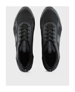 EA7 Logo-print Panelled-design Sneakers
