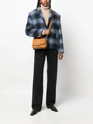 ZANELLATO Rivet Shoulder Bag - Brown