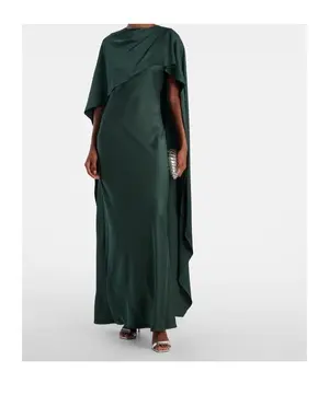 Simkhai Caped Satin Gown