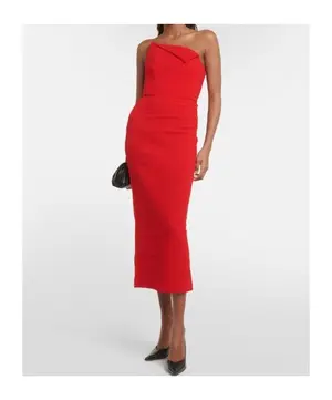Roland Mouret Origami Wool Midi Dress