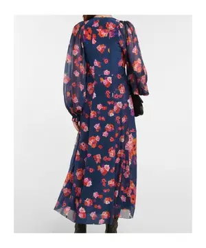 Dorothee Schumacher Floral Maxi Dress With Long Sleeves