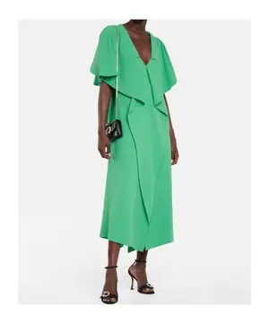 Roland Mouret V-neck Ruffle Dress