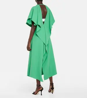 Roland Mouret V-neck Ruffle Dress
