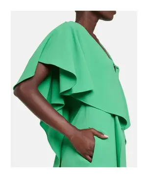 Roland Mouret V-neck Ruffle Dress