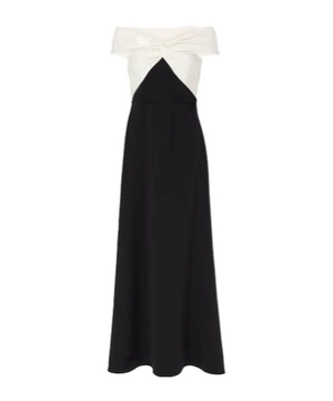 Roland Mouret Off-shoulder Cady Maxi Dress - Black