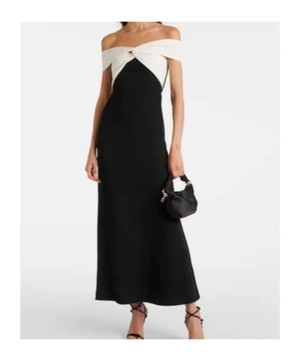 Roland Mouret Off-shoulder Cady Maxi Dress