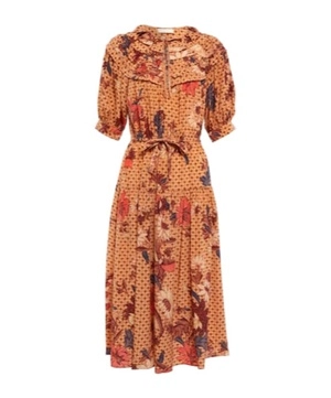 Ulla Johnson Printed Mid-length Dress - Brown
