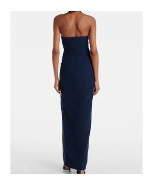 Roland Mouret Embellished Strapless Crêpe Gown