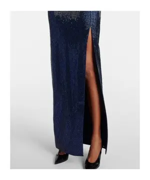 Roland Mouret Embellished Strapless Crêpe Gown