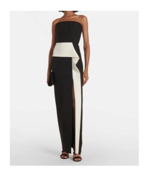 Roland Mouret Strapless Crepe Gown