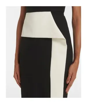Roland Mouret Strapless Crepe Gown