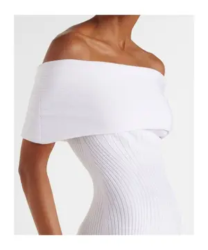MUGLER Rib Knit Sleeveless Dress