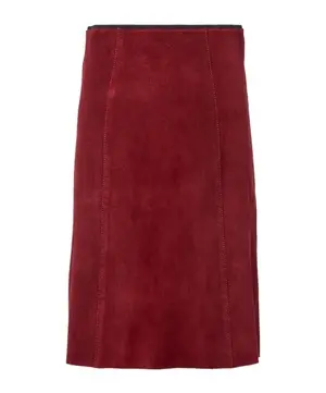JOSEPH Midi Skirt - Red