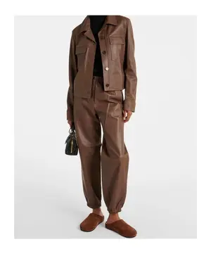 JOSEPH Single-breasted Leather Jacket