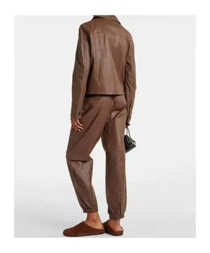 JOSEPH Single-breasted Leather Jacket