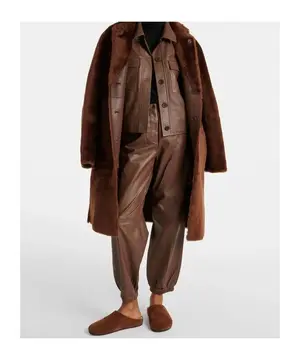 JOSEPH Single-breasted Leather Jacket