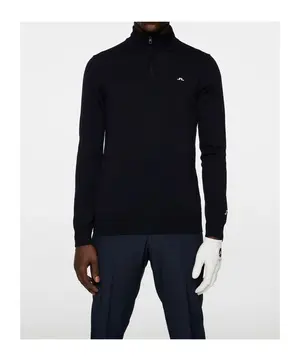 J. Lindeberg Long Sleeve Logo Knit Sweater