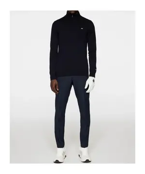 J. Lindeberg Long Sleeve Logo Knit Sweater