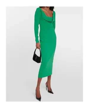 Roland Mouret Cowl Neck Midi Dress
