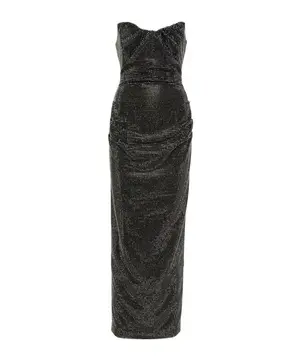 Roland Mouret Trimmed Strapless Dress - Black