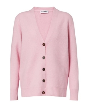 JIL SANDER Wool Cardigan - Pink