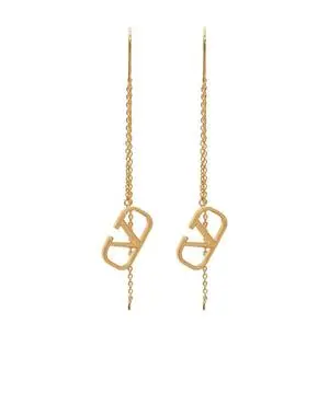 Valentino Garavani Vlogo Signature Drop Earrings - Yellow