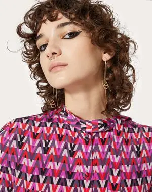 Valentino Garavani Vlogo Signature Drop Earrings