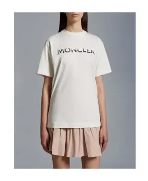 Moncler Logo Embellished Crewneck T-shirt