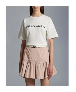 Moncler Logo Embellished Crewneck T-shirt