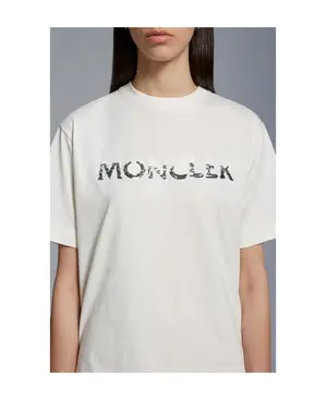 Moncler Logo Embellished Crewneck T-shirt