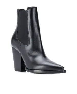 Saint Laurent Theo Pointed Toe Ankle Boots