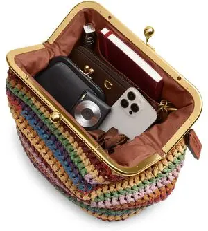 COACH Large Kisslock 27 Frame Bag