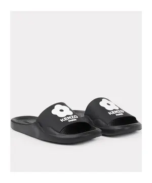 Kenzo Logo Patch Open Toe Slides