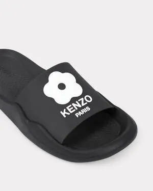Kenzo Logo Patch Open Toe Slides