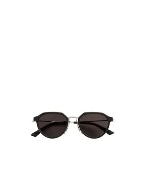 Bottega Veneta Ultrathin Panthos Sunglasses - Black/gray