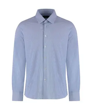 RRD Oxford Jacquard Shirt - Blue/white
