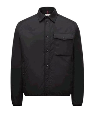 Moncler Lapel Long-sleeved Casual Jacket - Black