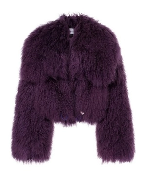 Attico Fluffy Fur Coat - Black
