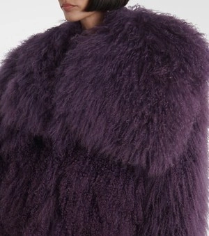 Attico Fluffy Fur Coat
