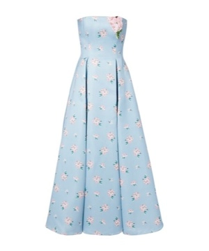 LEO Nora Floral Bustier Gown