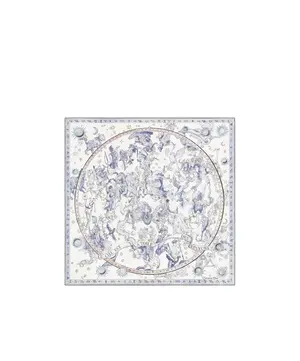 Dior Night Of Dreams 90 Square Scarf - White