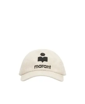 Isabel Marant Étoile Logo Embroidered Corduroy Baseball Cap
