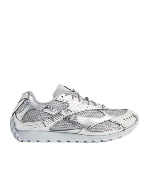 Bottega Veneta Orbit Lace-up Sneakers - Silver