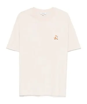 Maison Kitsuné Speedy Fox Patch Comfort T-shirt - Light Beige