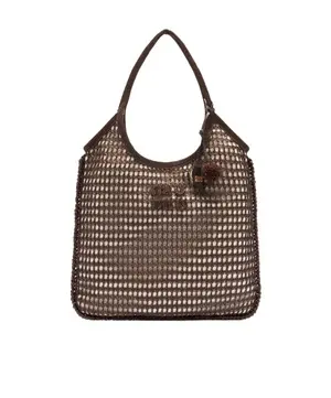 Miu Miu Crochet Shoulder Bag - Brown