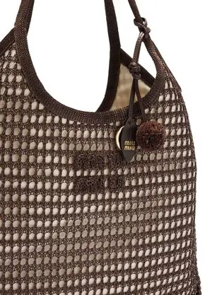Miu Miu Crochet Shoulder Bag