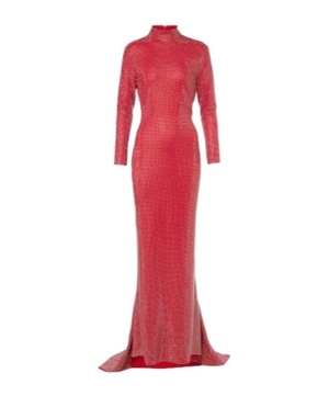Solace Vivienne Embellished Gown - Red